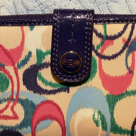 Coach | Bags | Nwt Coach Ikat Accordion Zippered Wallet | Poshmark